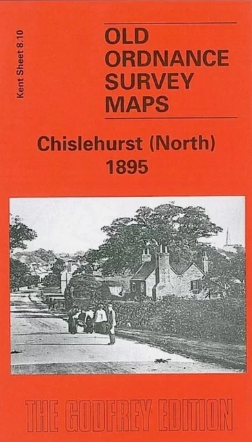 MAP OF CHISLEHURST (North) 1895 Kent Sheet 8.10 by John W Brown NEW £3. ...