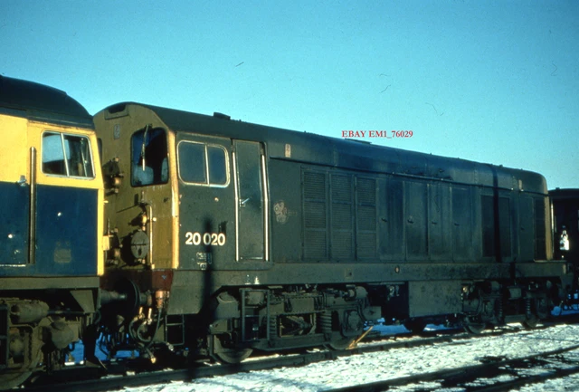 ORIGINAL 35MM SLIDE: Class 20 20020 in BR green with TOPS number £4.99 ...