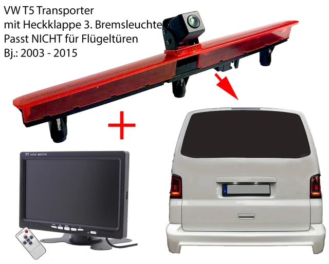 REAR VIEW CAMERA transporter multivan Volkswagen VW T5 3rd Brake light ...
