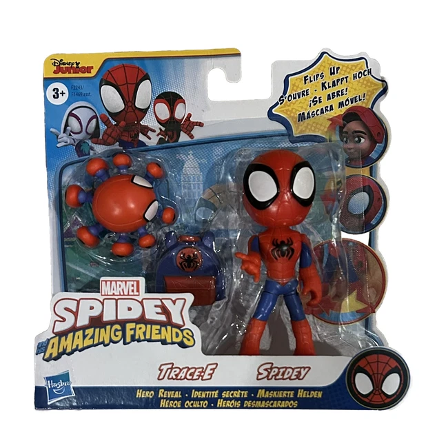MARVEL SPIDEY AND His Amazing Friends Hero Reveal Figure 2-Pack Trace-E ...