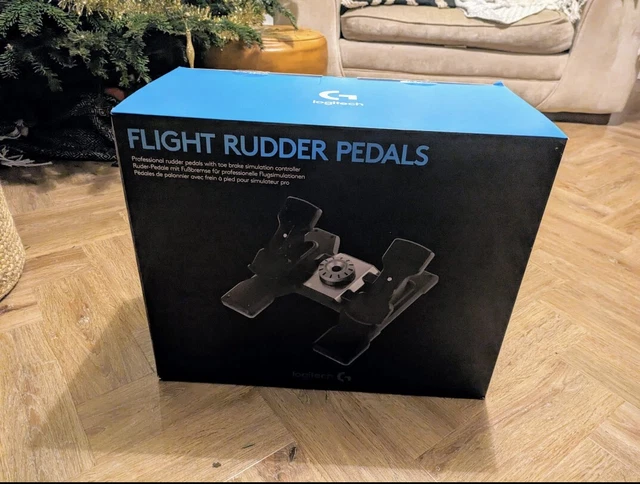 LOGITECH FLIGHT RUDDER PEDALS Gaming Simulator BOXED Plus Extra Pedals ...