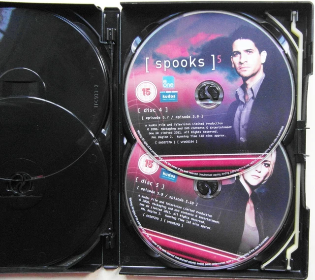 BBC SPOOKS -COMPLETE Series 5 DVD Boxset (5 Discs) - Peter Firth, Nicola Walker EUR 4,12 ...