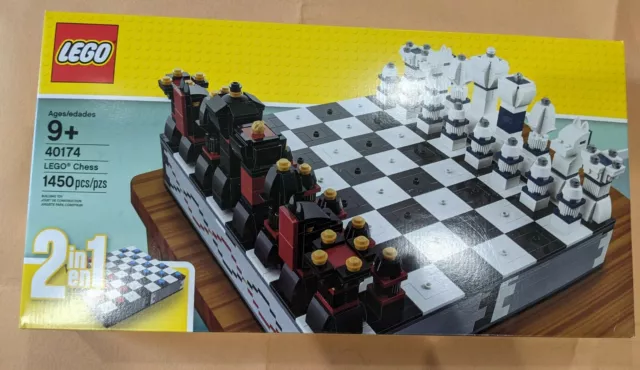LEGO ICONIC CHESS Set 40174 2in1 Checkers Special Edition Board Game ...