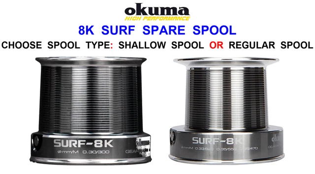 OKUMA SPARE SPOOL For 8K Surf Reel Beach Surf Sea Fishing Tackle ...