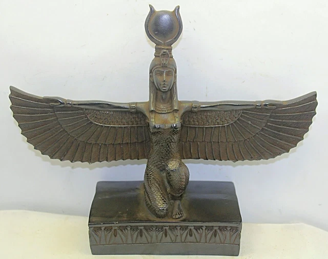 ANCIENT EGYPTIAN RARE Antique Isis Winged Statue God of Care Egyptian ...