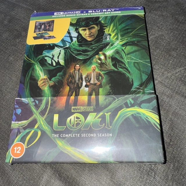 LOKI-COMPLETE 2ND SEASON 4K UHD + BLU-RAY STEELBOOK + ART CARDS ( NEW ...