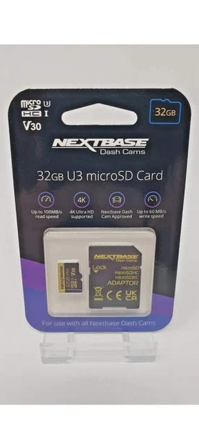 NEXTBASE DASH CAM Micro SD Memory Card 32GB U3 Speed Camera New Sealed ...