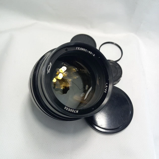 KMZ EARLYL! HELIOS 40-2 f/1.5 85mm Super Bokeh M39-M42 Mount USSR Lens 1972 year EUR 564,07 ...