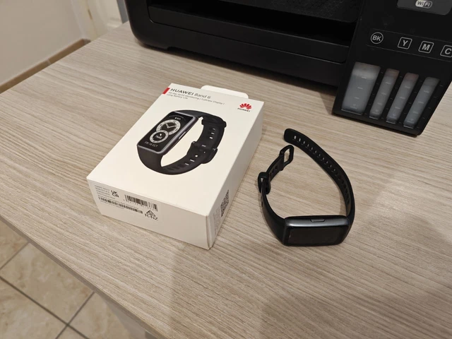 HUAWEI BAND 6 43mm Cassa di Polimero Nera con Cinturino Silicone Nero ...