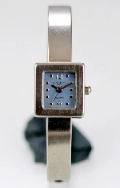 LA EXPRESS WOMEN Watch Silver Stainless Steel Battery Water Resist Blue ...