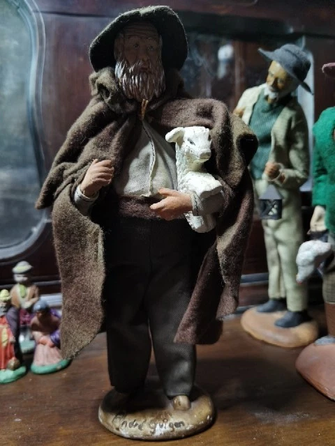 SANTONS DE PROVENCE le Cueilleurs de lavande. du village 24 cm... EUR ...