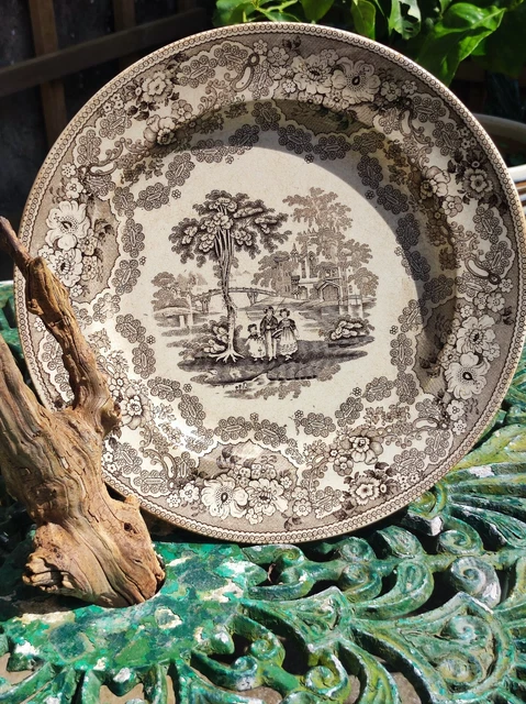 CLYDE POTTERY PLATE, transferware, British Rivers design, hand made ...