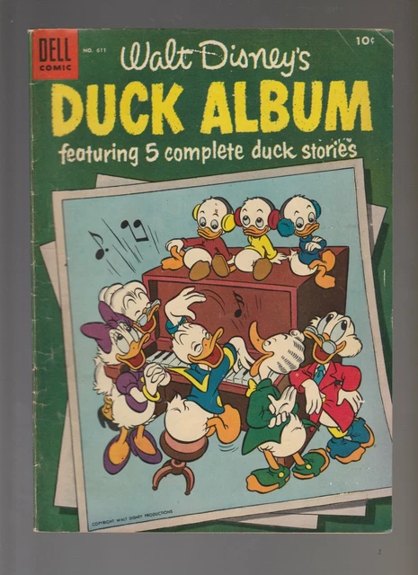 1954 WALT DISNEY'S DUCK ALBUM #611 VG 4.0 Dell Comics / Donald Duck EUR ...