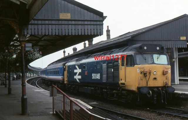 ORIGINAL RAILWAY SLIDE Class 50 50046 at Salisbury 09.91 £3.99 ...