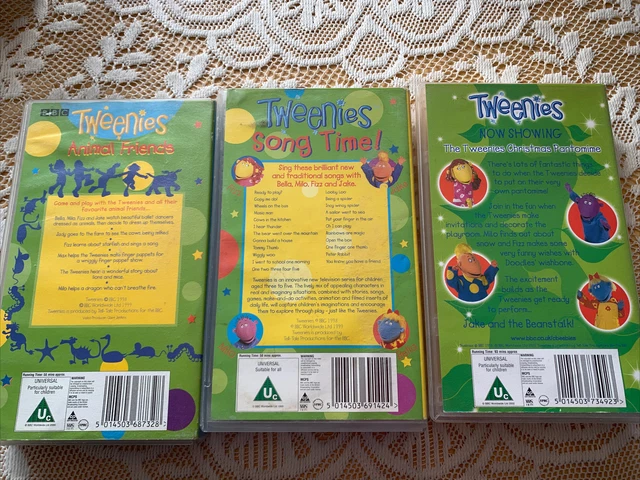 CBEEBIES TWEENIES - Animal Friends , Song Time, Everybody Panto 3 x VHS ...