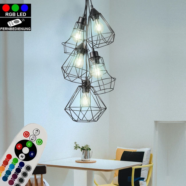 RÉTRO RGB LED Pendule Lampe la Vie Chambre Suspendu Couvrir Couloir ...