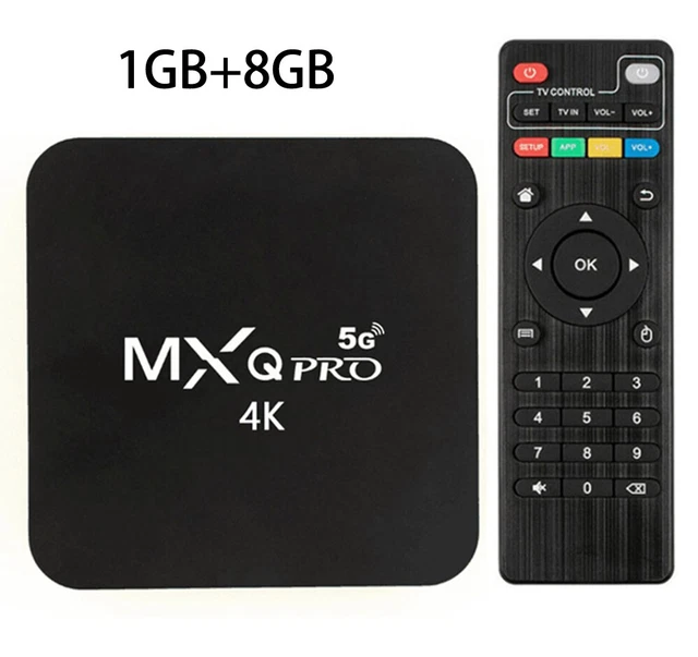 5G WIFI MXQ Pro 4K Ultra 64Bit Android Quad Core Smart TV Box Ram 1GB ROM 8GB EU EUR 46,34 ...