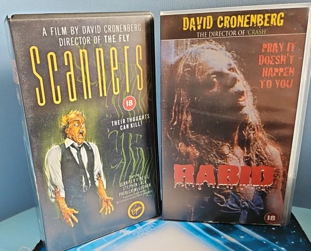 DAVID CRONENBERG VINTAGE VHS Scanners & RABID. Horror Video Set £15.00 ...