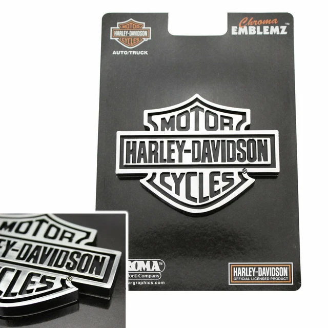 HARLEY DAVIDSON HD Classic Logo Chrom Emblem Aufkleber Decal 3D Sticker ...