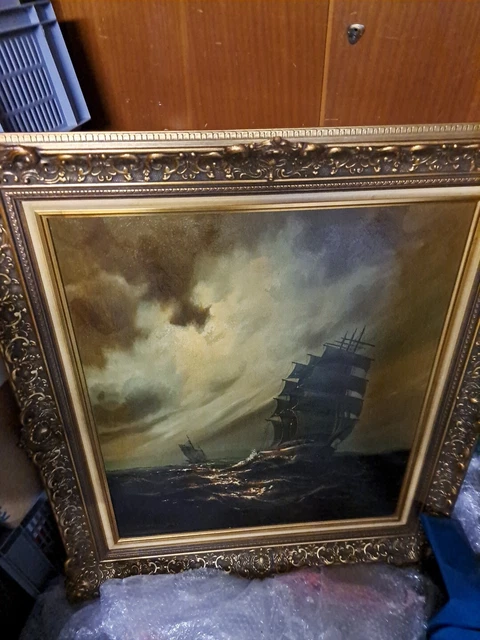 ANTIKES OELGEMÄLDE AUF Leinwand Signiert EUR 990,00 - PicClick DE