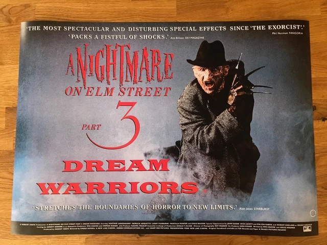 MOVIE POSTER A Nightmare on Elm Street 3 Dream Warriors 420mm x 594mm ...