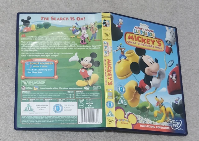 MICKEY MOUSE CLUBHOUSE Mickey's Great Clubhouse Hunt DVD Disney Family ...