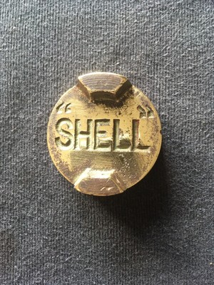 VINTAGE ORIGINAL BRASS “SHELL” Petrol Can Screw Cap Lid Top £14.99 ...