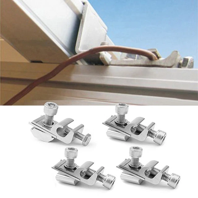 PANNELLO SOLARE MOUNTING-BRACKETS Morsetti Terra Alette Chiusure ...