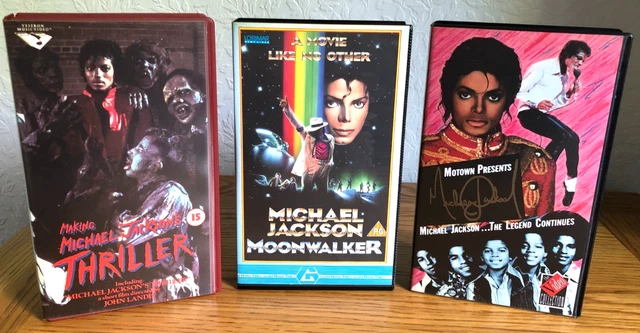 MICHAEL JACKSON VHS Bundle: Making Thriller, Moonwalker & The Legend ...