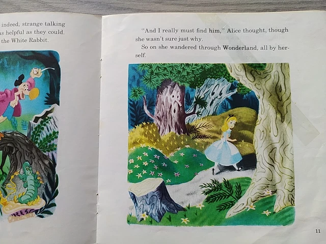 VINTAGE 1979 ALICE in Wonderland, Walt Disney Purnell London & Free ...