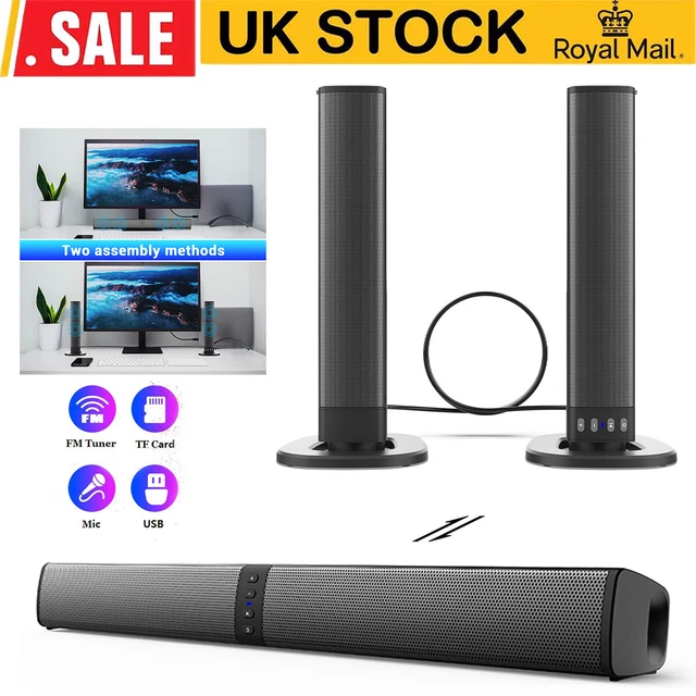 TV SOUND BAR Detachable Wireless Bluetooth Speaker Home Theater ...