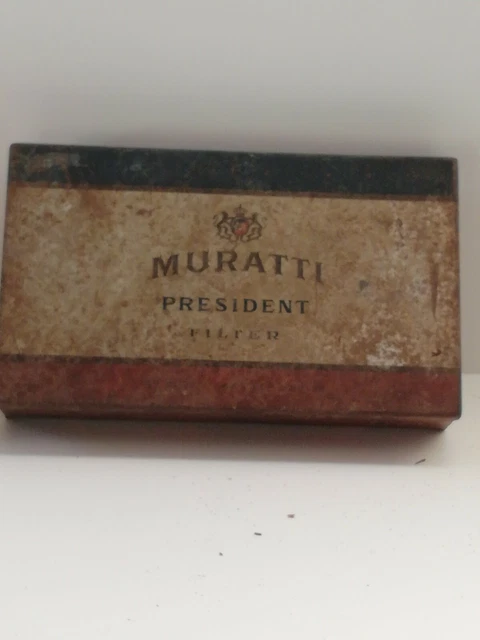 MURATTI SIGARETTE CIGARETTES vintage scatola Latta vuota tin box EUR 18 ...