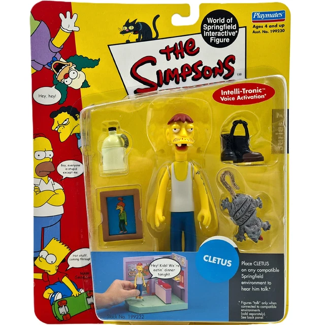CLETUS FIGURE THE Simpsons 2001 Series 7 Playmates Toys Ovp Matt ...