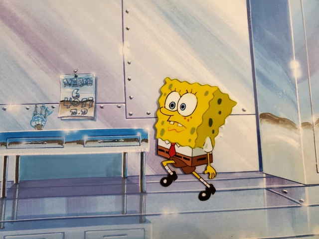 SPONGEBOB SQUAREPANTS ORIGINAL Production Cel Cell Animation Art Nm £ ...