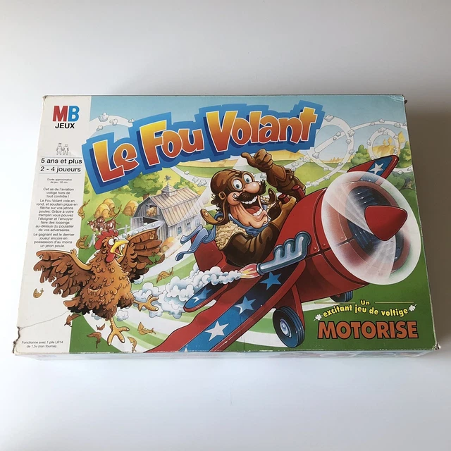 LE FOU DU Volant Jeu De Société Mb 1993 Rare 100% Complet Fonctionnel ...