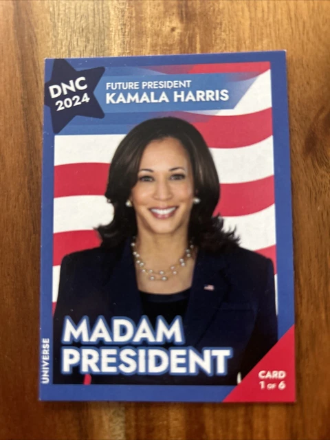 KAMALA HARRIS MADAM President Dnc 2024 Trading Cards Htf Democratic ...