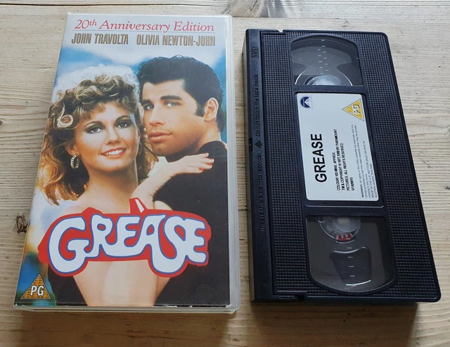 GREASE VHS 20TH Anniversary Edition John Travolta Olivia Newton - John ...