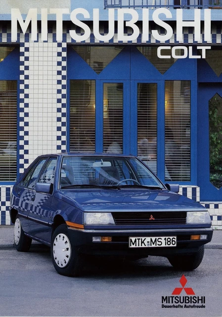 MITSUBISHI COLT PROSPEKT 1985 7/85 Autoprospekt brochure broschyr broszura PKW EUR 17,90 ...