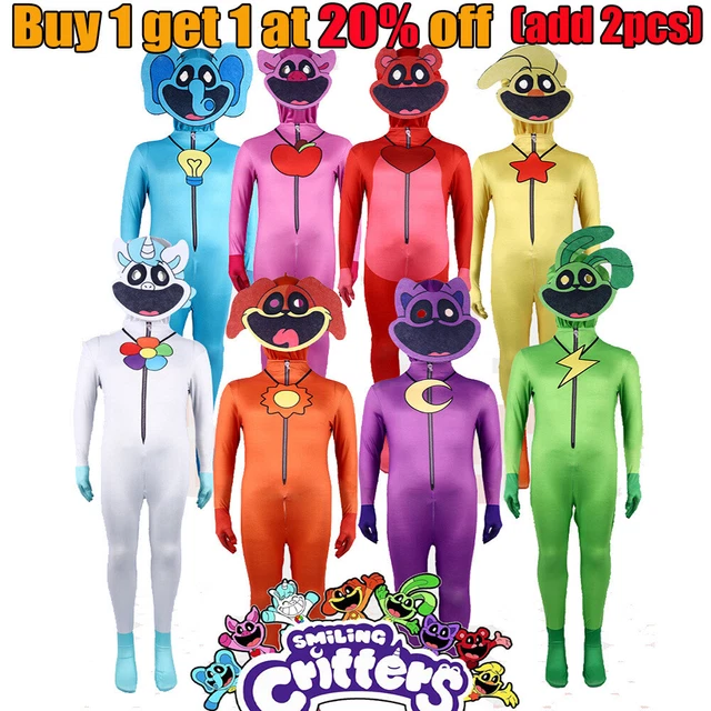 KIDS SMILING CRITTERS DogDay CatNap Costume Cosplay Jumpsuit Party ... KIDS SMILING CRITTERS DogDay CatNap Costume Cosplay Jumpsuit Party ...