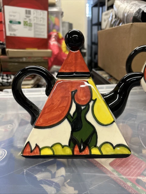 CROWN DEVON TIGER Trees Small Art Deco Teapot By Dorothy Ann £78.72 ...