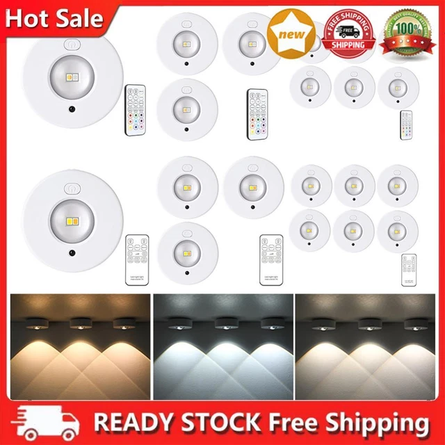 MAGNETIC LED CABINET Lights Dimmable Portable Bedside Lamps for Bedroom ...
