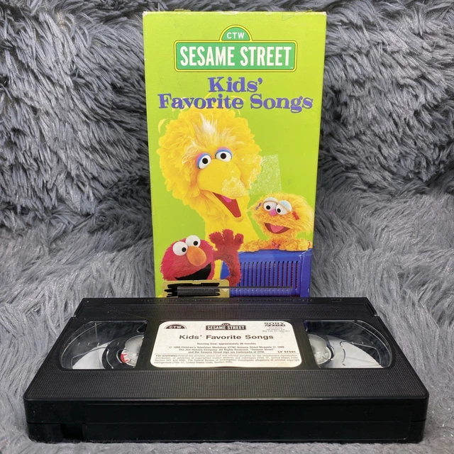 SESAME STREET: KIDS’ Favorite Songs VHS 1999 Elmo’s Top Ten Countdown ...