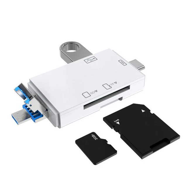 MICRO CARD READER 3-in-1 Data Transmission Usb/type-c 3.0 Card Adapter ...