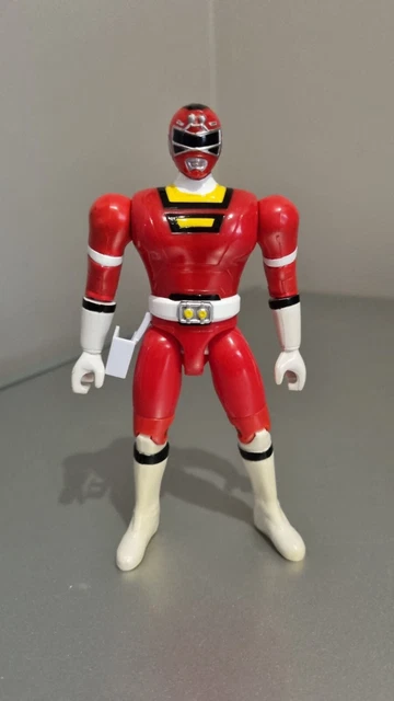 RARE POWER RANGERS Turbo Red Ranger ( Tommy ) 5" Figure Key Double ...