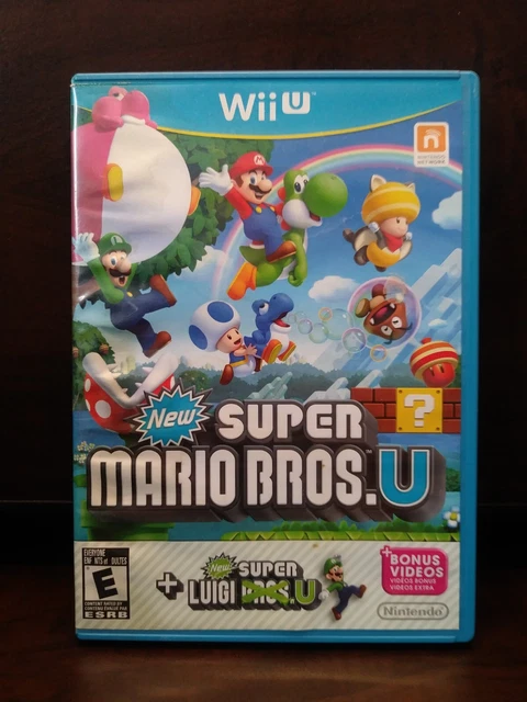 NEW SUPER MARIO Bros. U + New Super Luigi U Wii U, Complete, Authentic ...