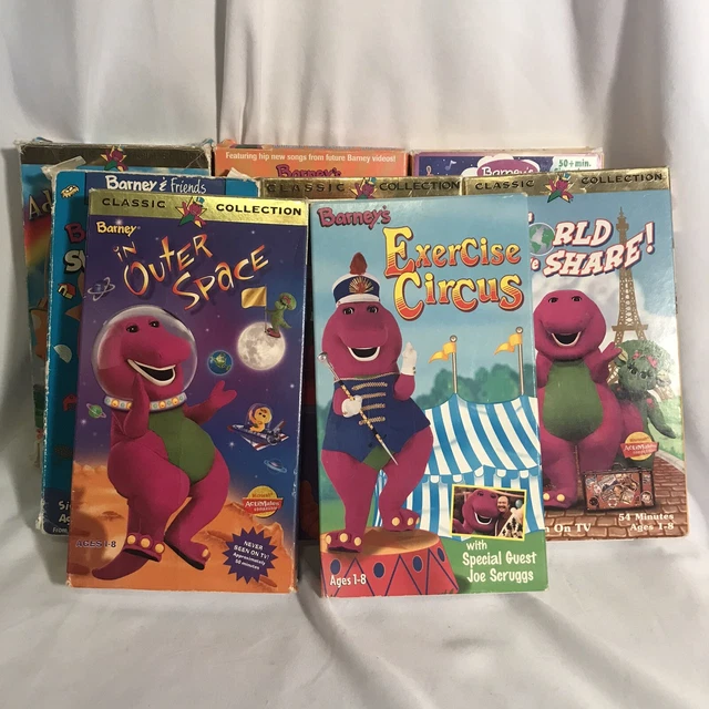 BARNEY VHS LOT 8 tapes Classic Collection & Barney & Friends RARE! £7. ...