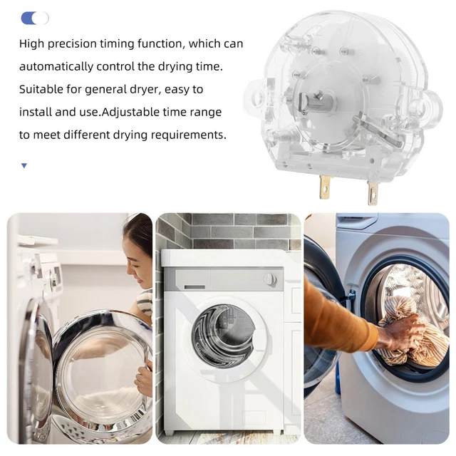 DRYER TIMER SWITCH for Clothes Dryer Machine Plastic Replacement Timer ...