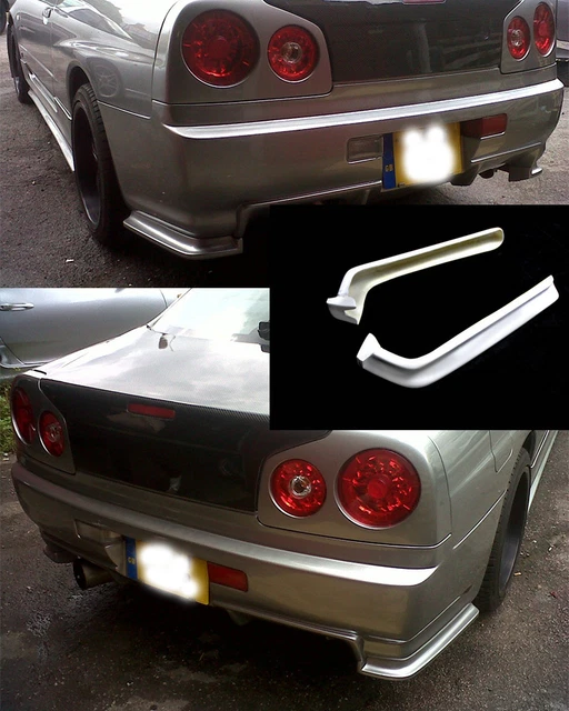 FRP UNPAINTED NSMO Rear Bumper Spat Addon Extension For Nissan Skyline ...