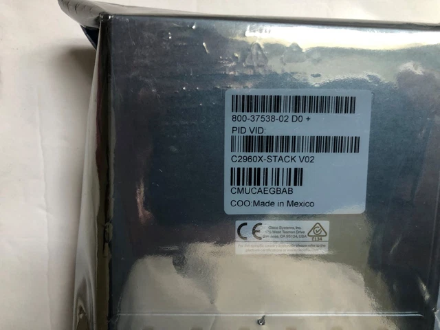 CISCO C2960X-STACK FLEXSTACK-PLUS Hot-Swappable Stacking Module $40.00 ...