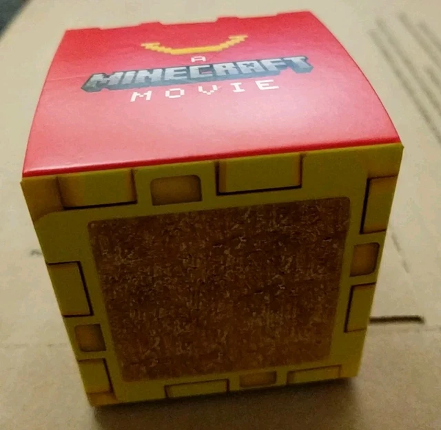 MINECRAFT MCDONALD’S HAPPY Meal Toy 2025 Yellow Cube Box Dawn ...